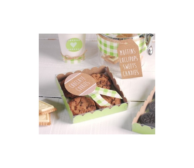 Inspiration of cardboard boxes for cookies of all sizes.