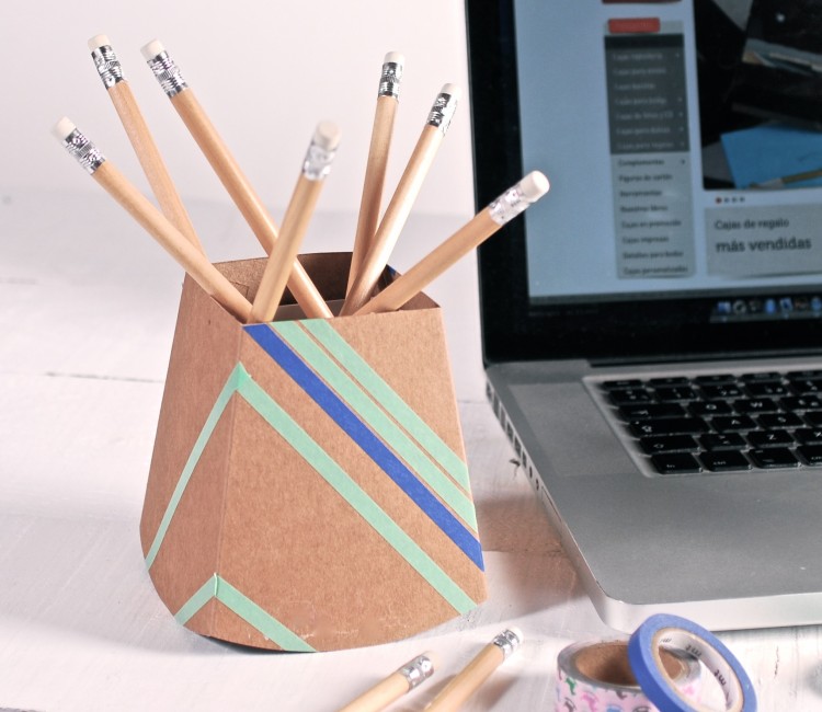 Cubilete De Carton Decorado Con Washi... | SelfPackaging