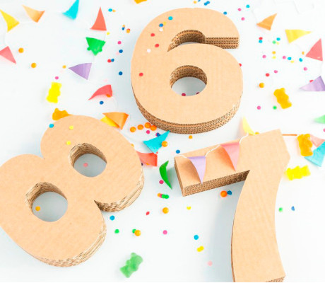 Cardboard Numbers - SelfPackaging